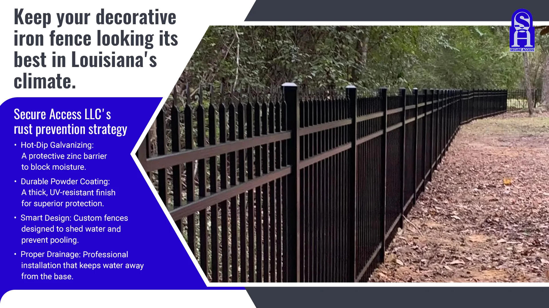 How to Prevent Rust on Wrought Iron Fences in Louisiana’s Humid Climate